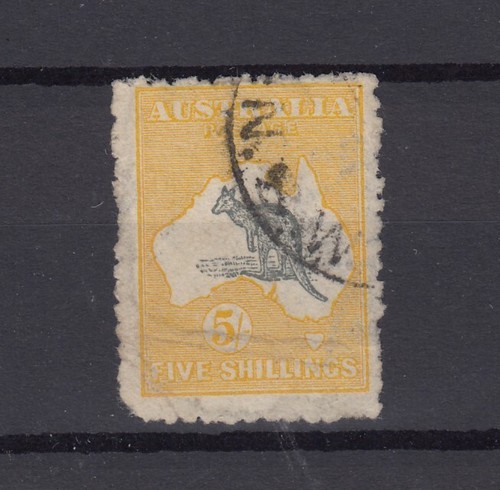 Australia 1915 5/- Grey Yellow Roo Die II SG30 Used BP10220 | eBay UK
