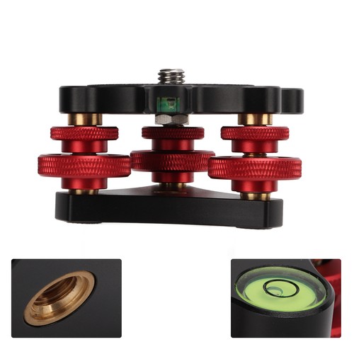 LP‑64 Camera Tripod Ball Head Leveling Base Aluminum Leveler Bubble ...