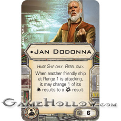 Star Wars Miniatures X-Wing Upgrade Card JAN DODONNA Crew | eBay