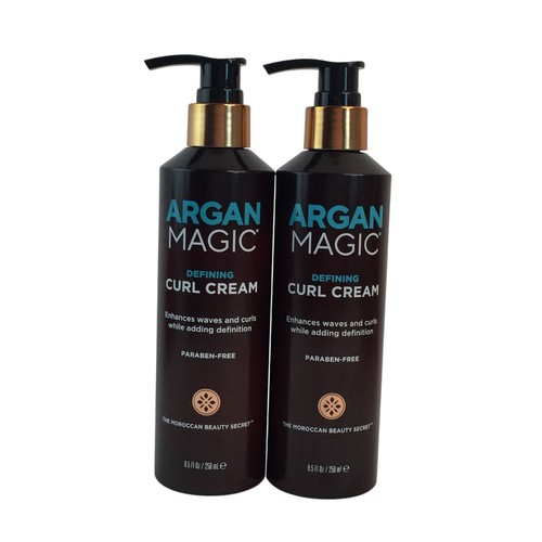Argan Magic Defining Curl Cream 8.5 oz Lot of 2 Moroccan Beauty Secret ...