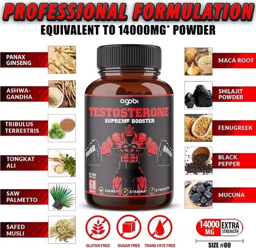 Legal STEROID ANABOLIC pills BULKING Testosterone Booster MUSCLE GROW ...