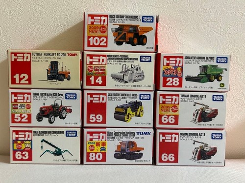 Tomica Red Box Workings Construction Vehicles Combine Harvesters etc ...