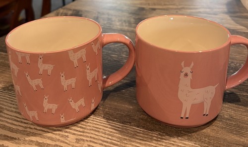 ELUM Home Llama Pink & White COFFEE MUGS | eBay