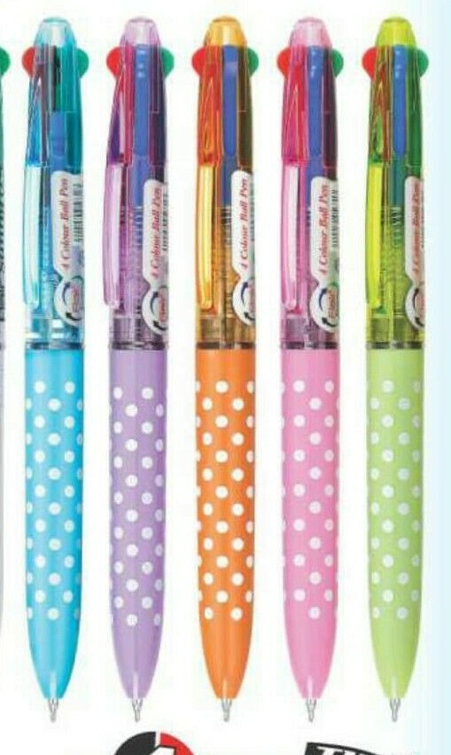 4 In 1 Multi Colour Click Ball Point Pen Blue,Black,Red & Green | eBay UK