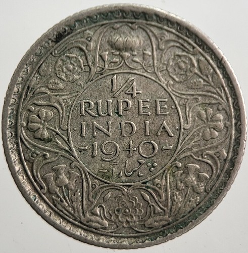 1940 India 1/4 Quarter Rupee Silver Coin | Collectable Grade | a7672 | eBay