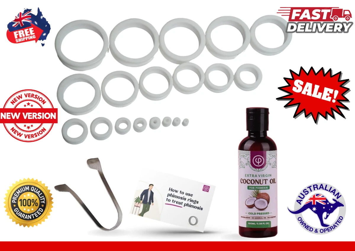 Vajraang Phimosis Stretcher Rings Kit, With Phimosis Oil,, 53% OFF