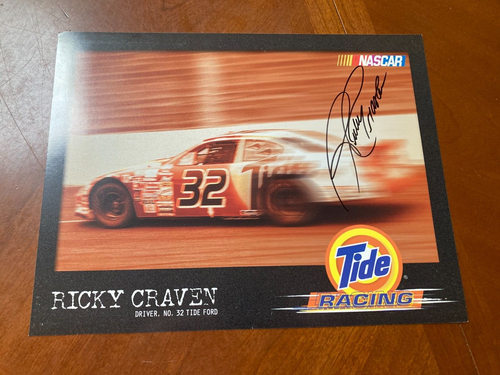 2001 Tide Ricky Craven Large Postcard - NASCAR - Autographed! | eBay