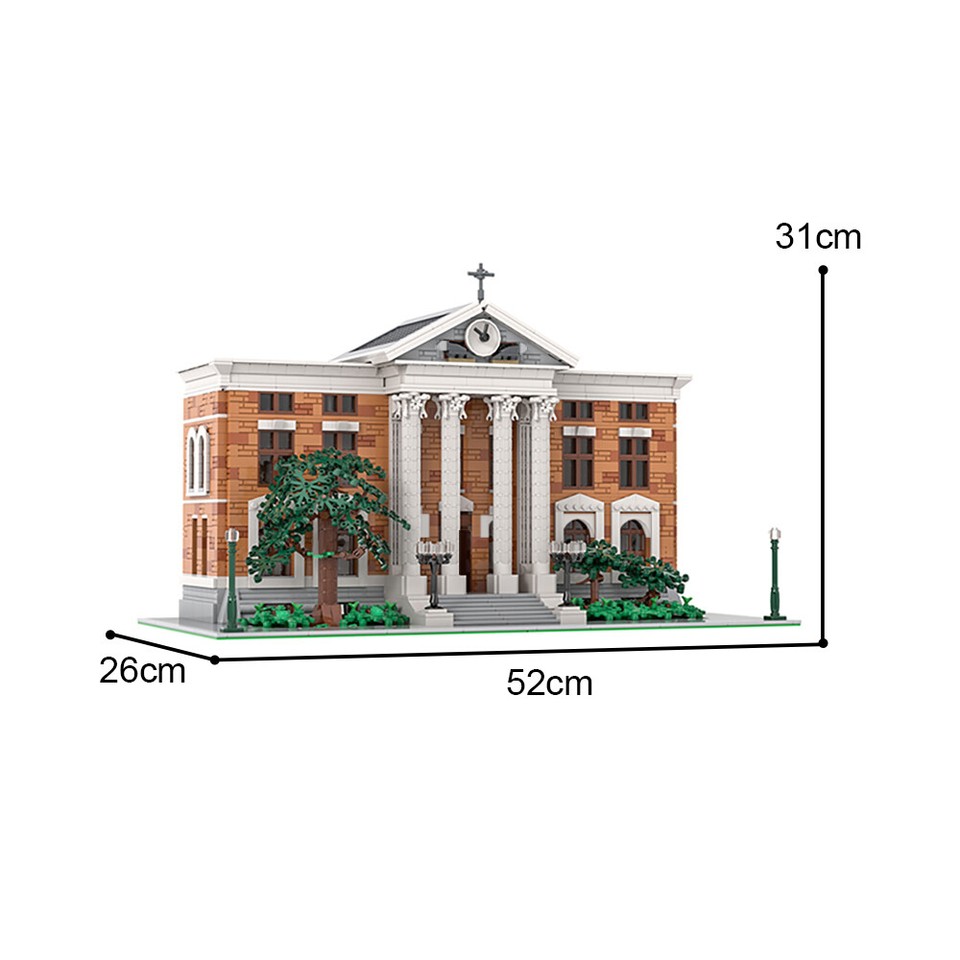 Custom MOC Modular Clock Tower Double Corner-style Modular Building ...