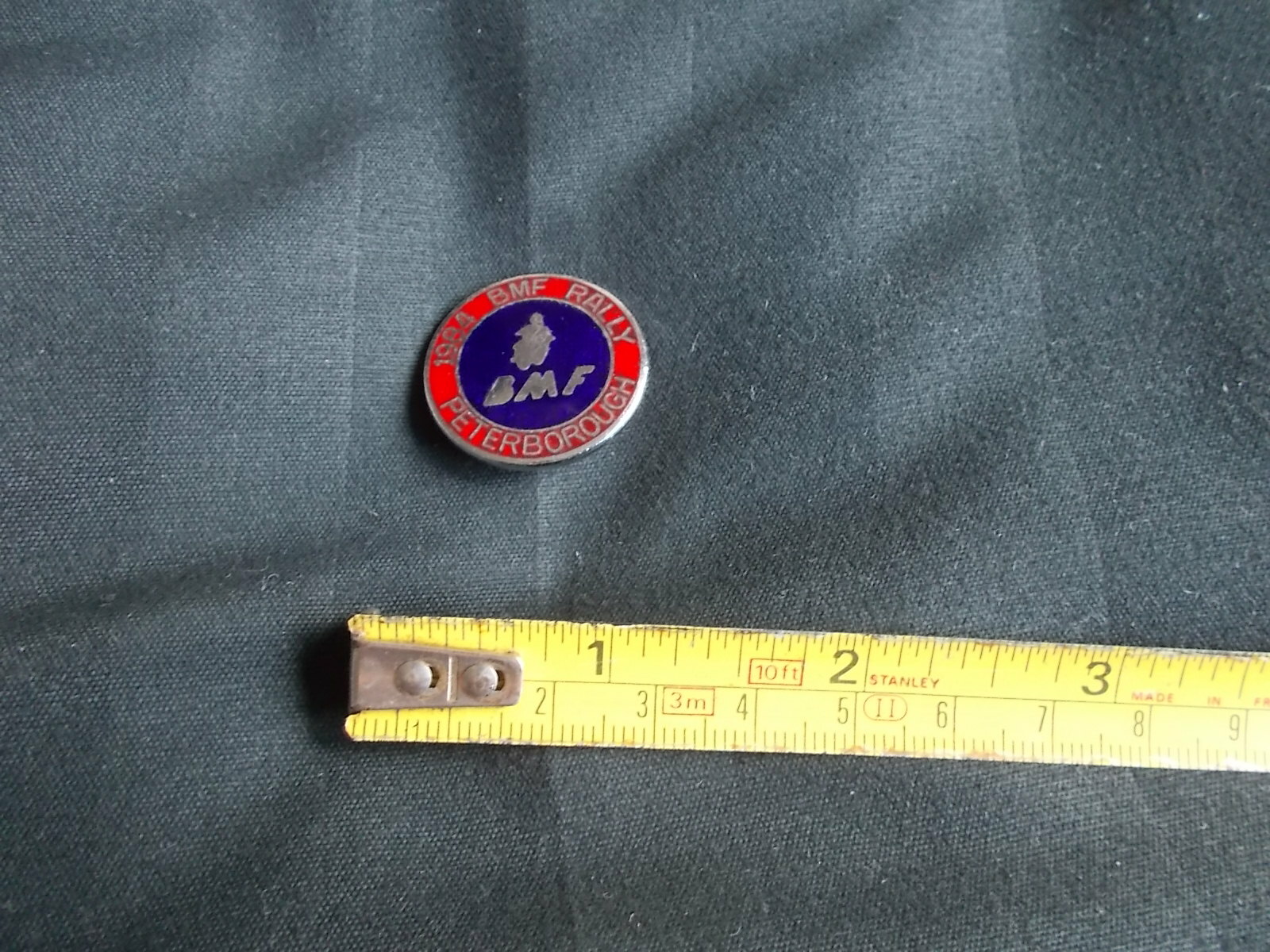 Badge Metal Pin & Enamel Motorcycle Bikes 1984 Rally BMF Peterborough ...