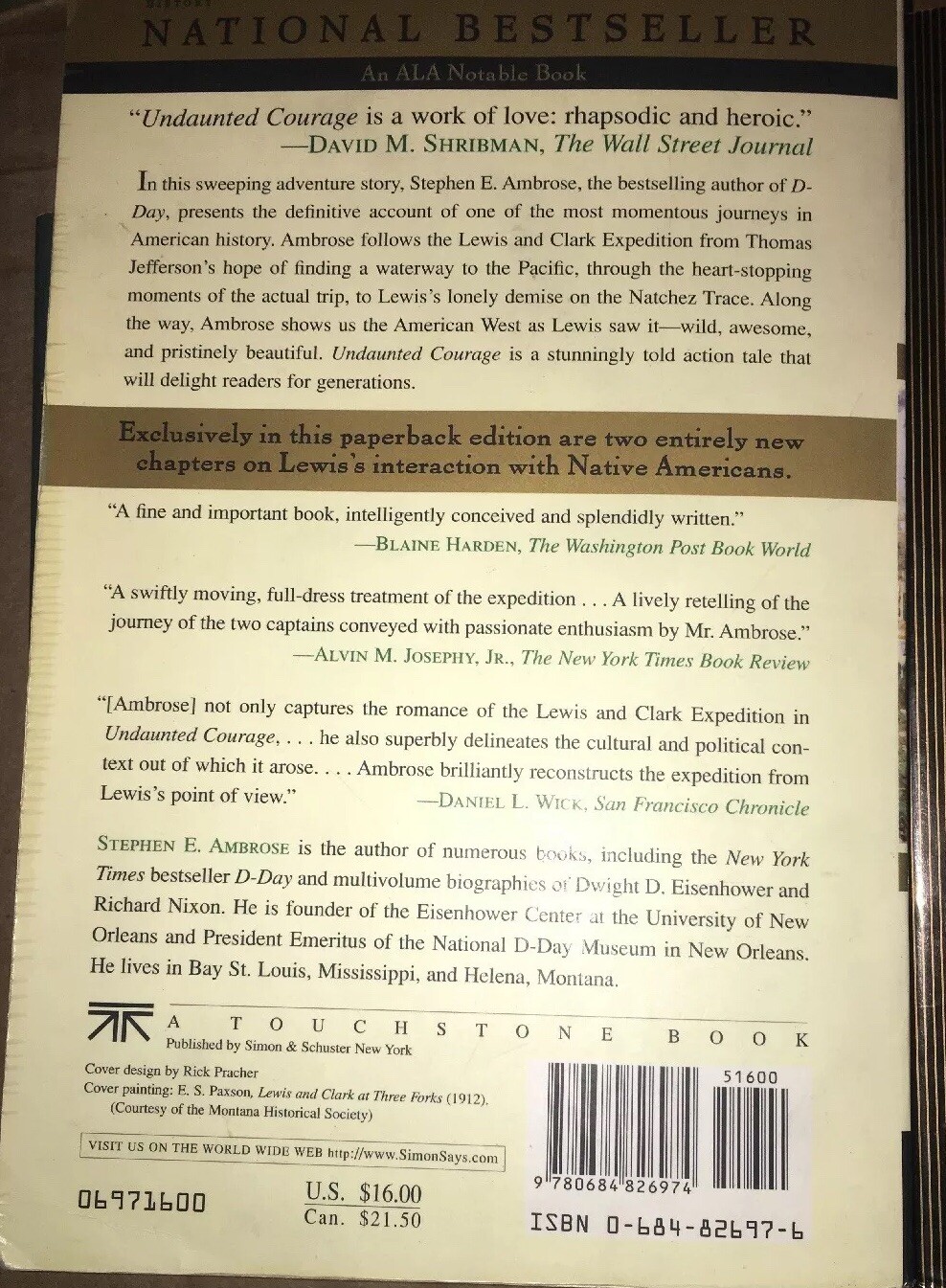 Undaunted Courage : Meriwether Lewis, Thomas Jefferson, and the Opening ...