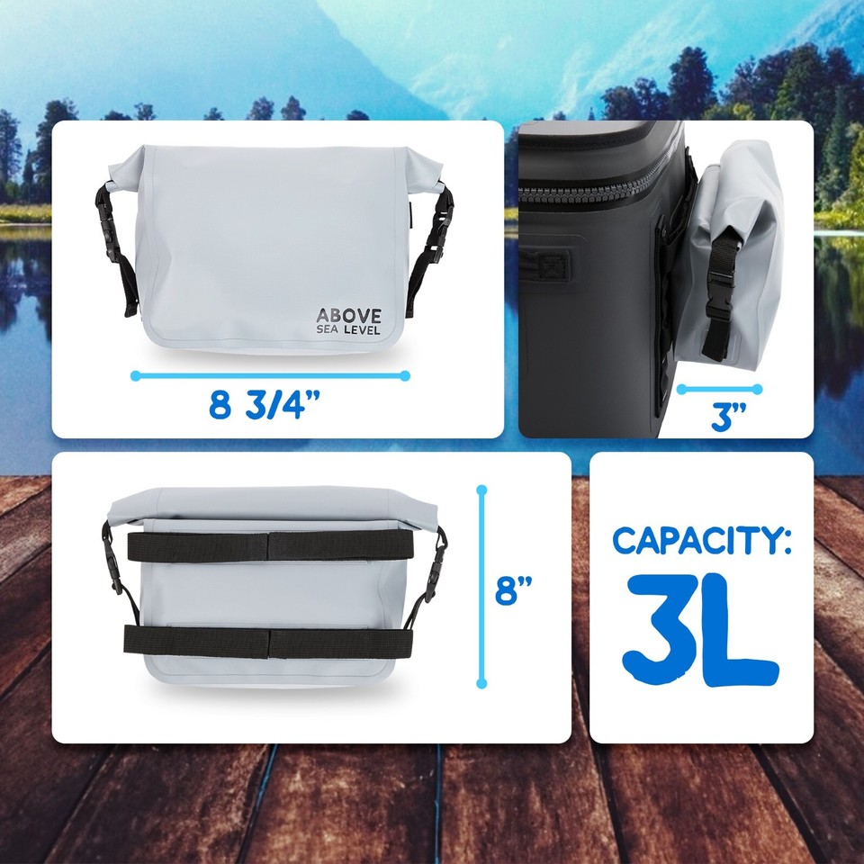 Molle Dry Bag Attaches to Soft YETI Cooler Bags or Backpacks Your New ...