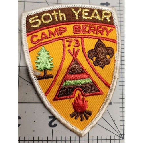 Camp Berry 50th Year 1973 Patch - Boy Scouts of America | eBay