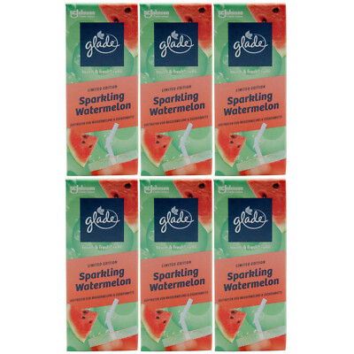 Glade Mini Sparkling Watermelon Touch & Fresh 6 x 10ml Refill Room ...