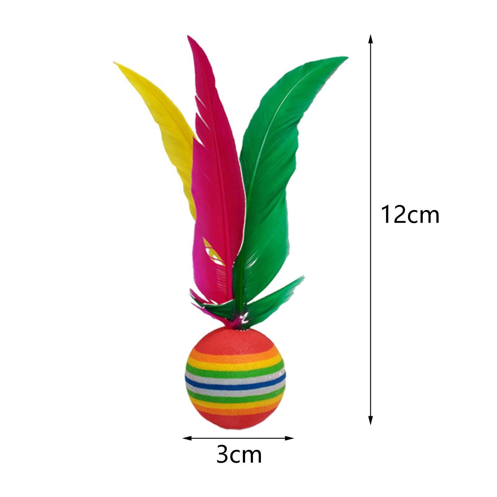 5Pcs Badminton Shuttlecocks Traditional Chinese Jianzi Outdoor Sports ...