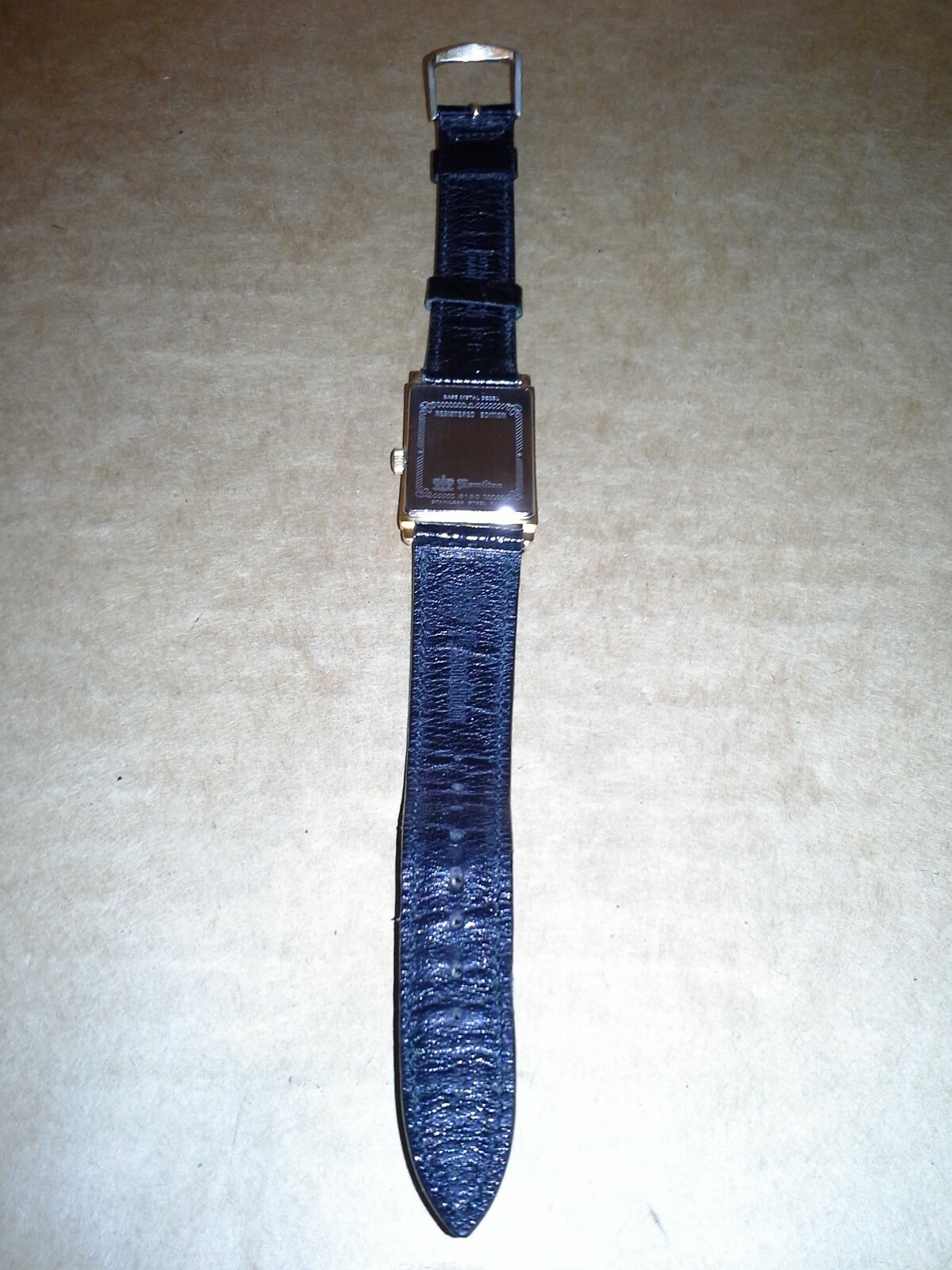 Hamilton 6160 Registered Edition 7 Jewels Quartz Movt Watch.Working ...