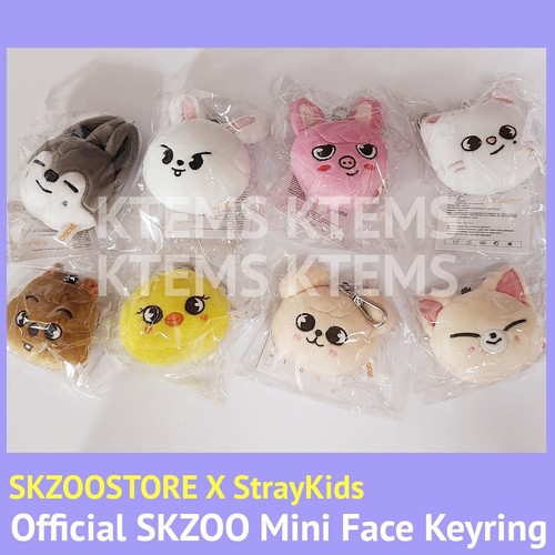 Stray Kids SKZOO STORE Mini Face Keyring Keychain Plush polaroid ...