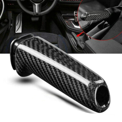 Handbrake Brake Handle Cover Carbon Fiber Style For BMW E46 E90 E92 F30 ...