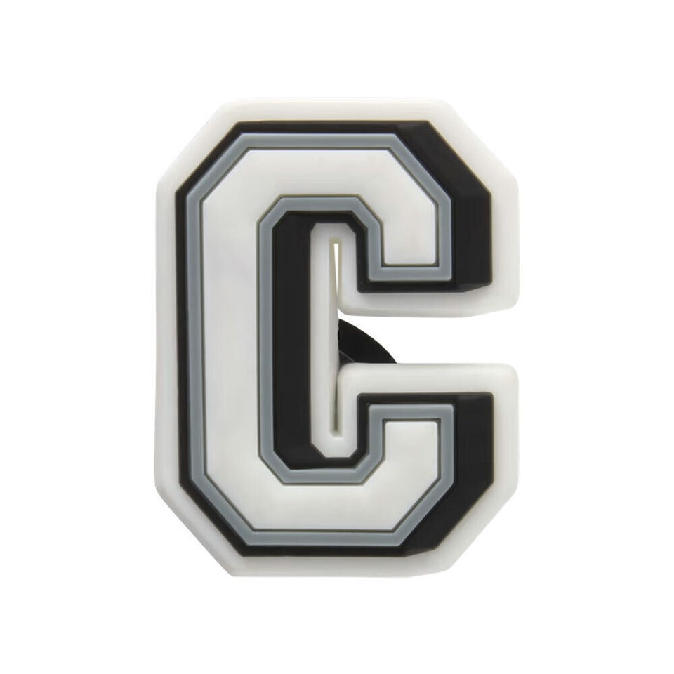 White & Black Letters Jibbitz Charms for Croc Shoes Alphabet Letter ...