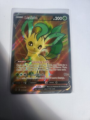 Pokémon TCG Leafeon V Evolving Skies 166/203 Holo Ultra Rare | eBay