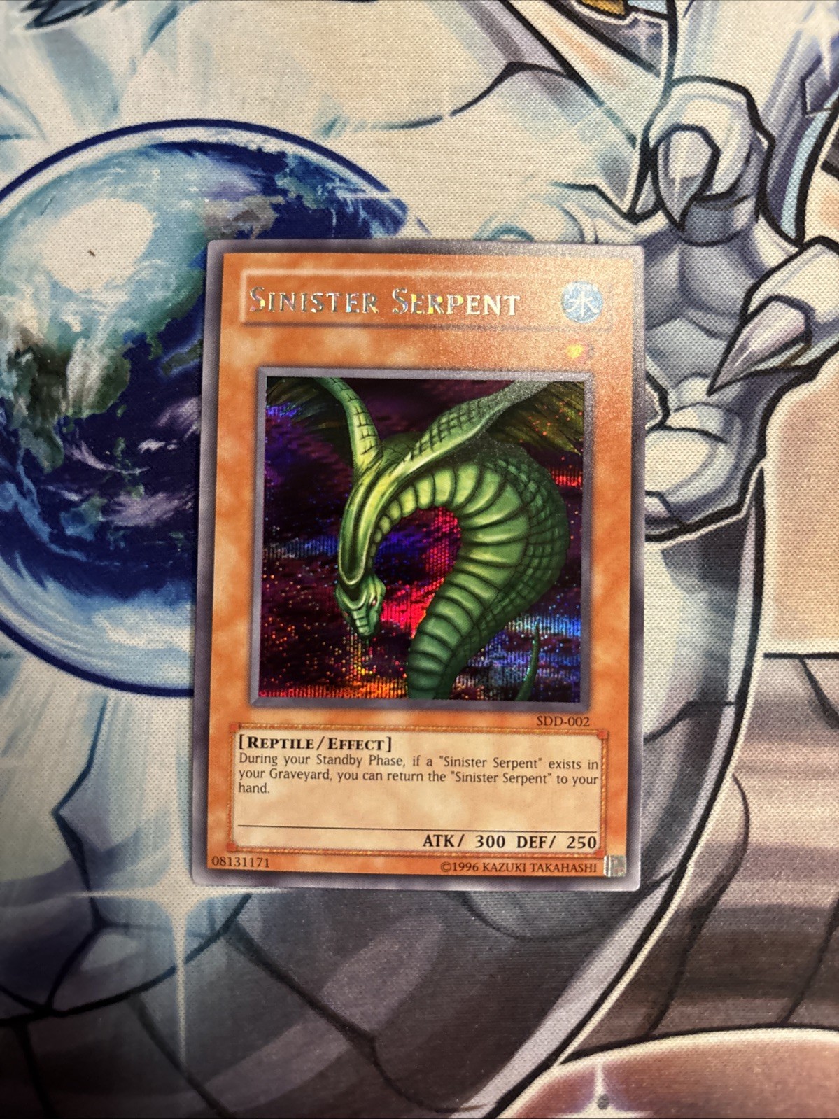 Yugioh Sinister Serpent Unlimited Edition Prismatic Secret SDD-002 VLP ...