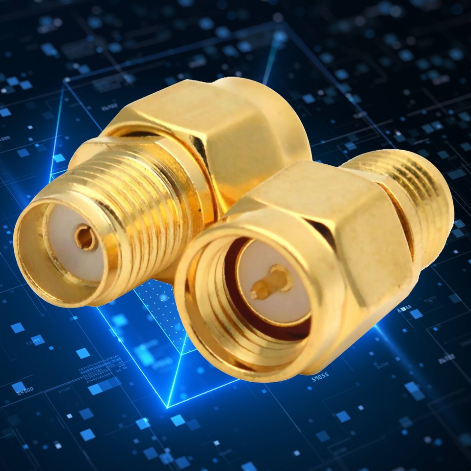 2pcs SMA Female Jack to SMA Male Plug Coax Cable Connector Easy to ...