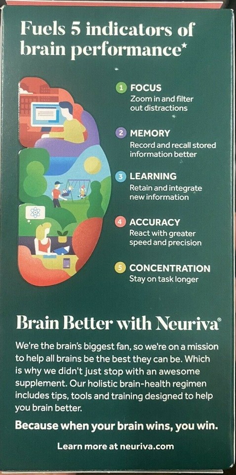 Schiff Neuriva Brain Performance Original Focus Memory 30 Capsules Exp ...