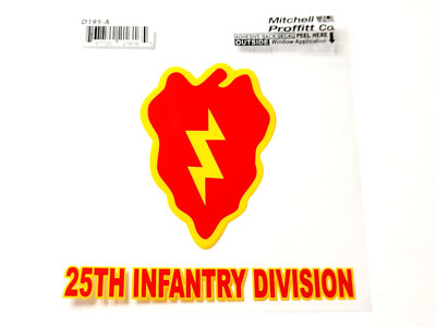 25TH INFANTRY DIVISION Vinyl Decal Sticker Car Window 4.5" X 4.0" | eBay