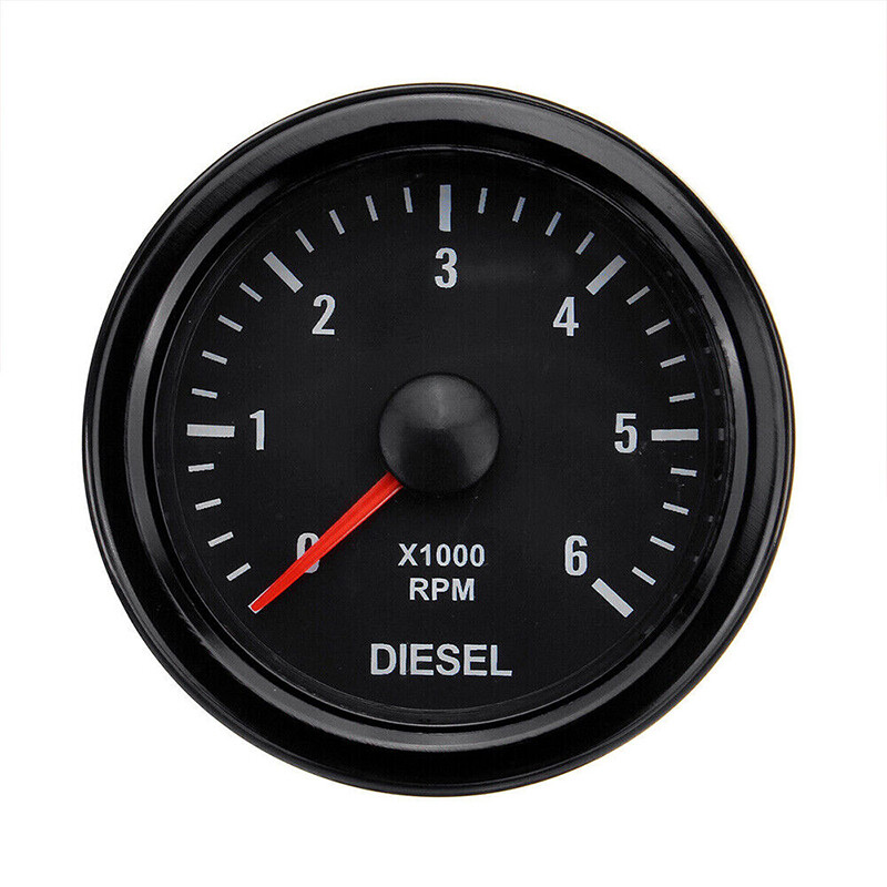 12V 52mm Rev Counter 0-6000 RPM Analogue Tachometer Tacho Gauge Meter ...