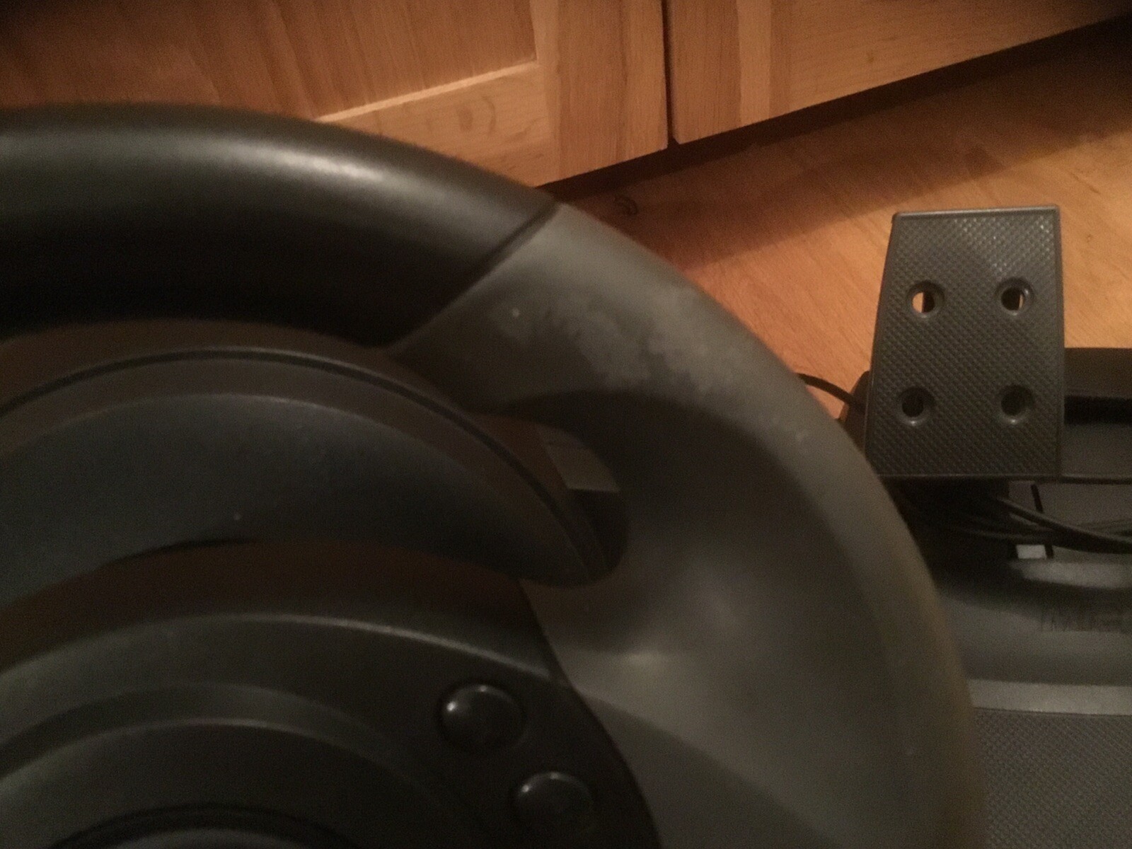 Microsoft Sidewinder Force Feedback Steering Wheel Pedals And monster ...