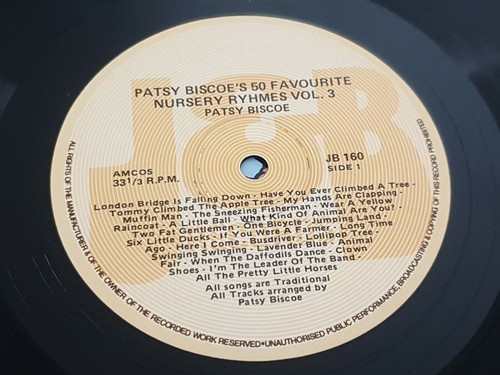 PATSY BISCOE - '50 Favourite Nursery Rhymes Vol.Three' 12" Vinyl LP ...