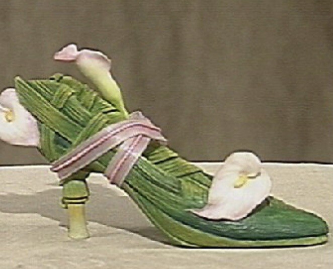 Just The Right Shoe Shoes on Sale Miniature Calla Lily Resin Shoe NIB ...