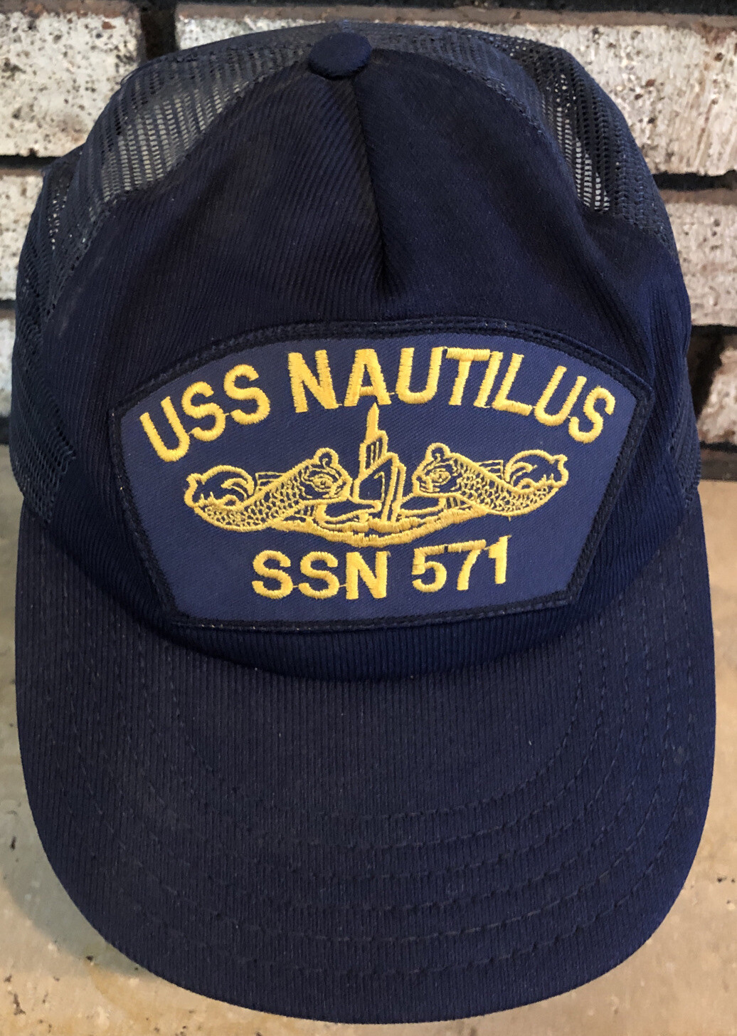 USS Nautilus SSN 571 Mesh Foam Embroidered Patch SnapBack Hat Cap vtg ...