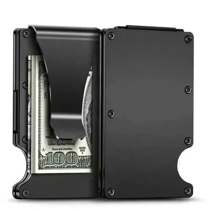 The Ridge Style Titanium Wallet with RFID Blocking Card Slots, Money ...