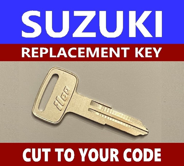 Suzuki Motorcycle ATV Replacement Key Cut to Code F79010-F79897 Metal ...