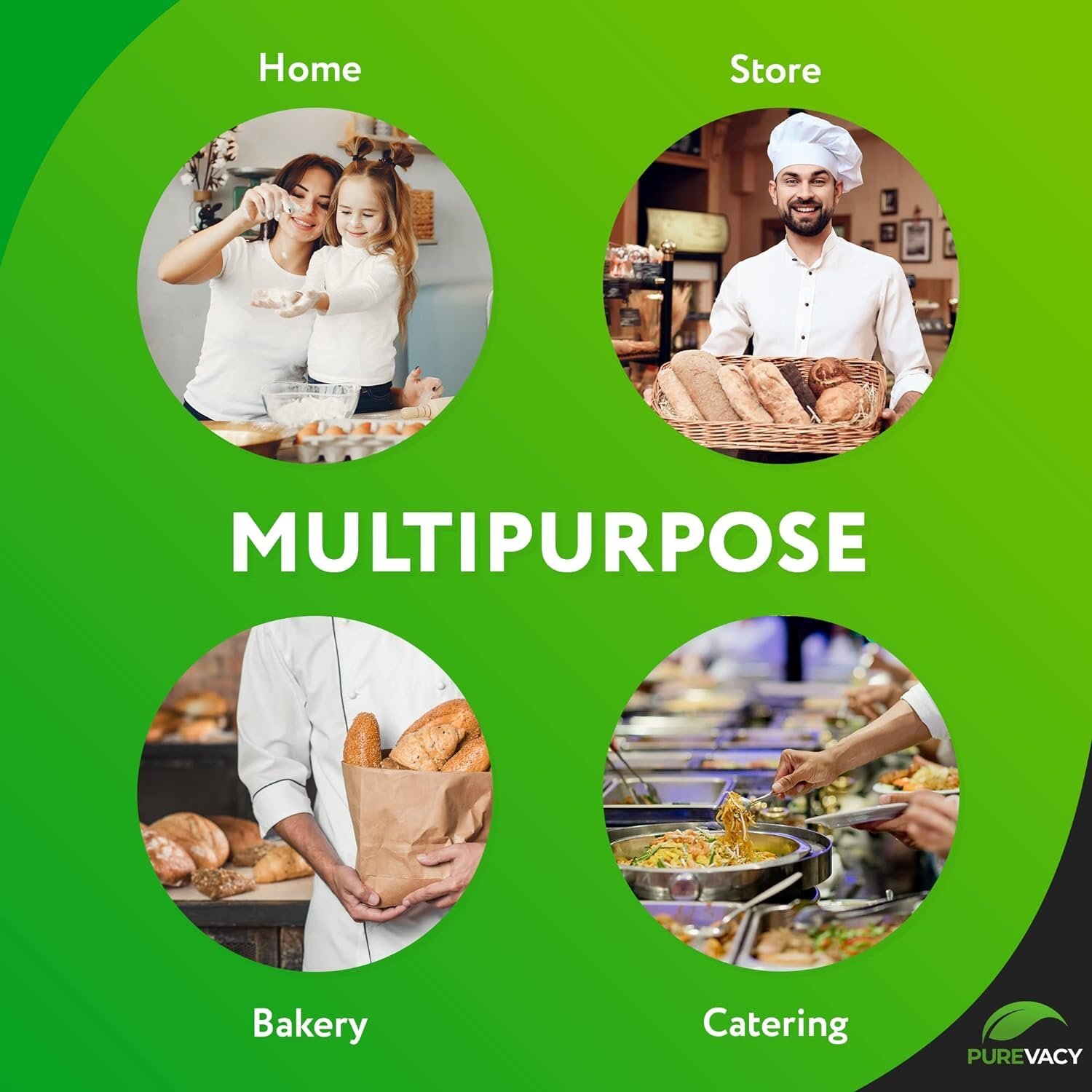 Poly Bakery Bread Bags 8 x 3 x 15. 1000 Bread Loaf Packing Bags 1 Mil ...