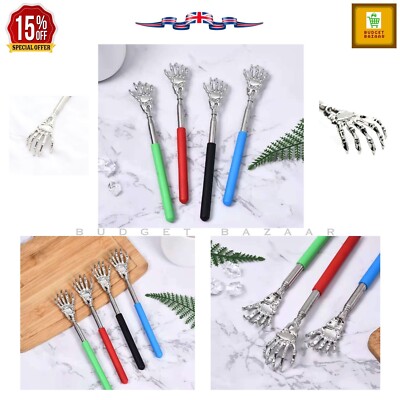 1PC EXTENDABLE EAGLE CLAW BACK SCRATCHER Metal Massager Portable ...
