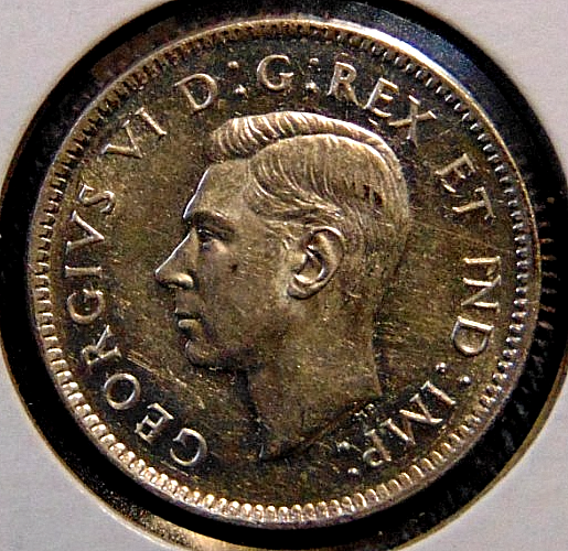 Canada 1945 TEN CENTS silver dime coin King George VI EF | eBay