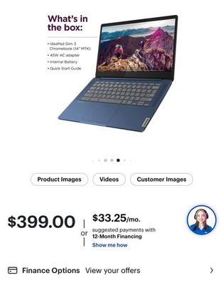 Lenovo - IdeaPad Slim 3 Chromebook Laptop - 14" Full HD Touchscreen Laptop - ... | eBay