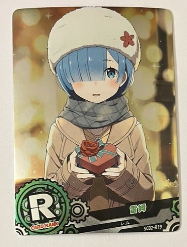 Rezero Rem Anime Trading Rare Card Goddess Story Card Of God Gold TGC ...