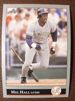 MEL HALL NEW YORK YANKEES 1992 LEAF BASEBALL CARD #88 | eBay