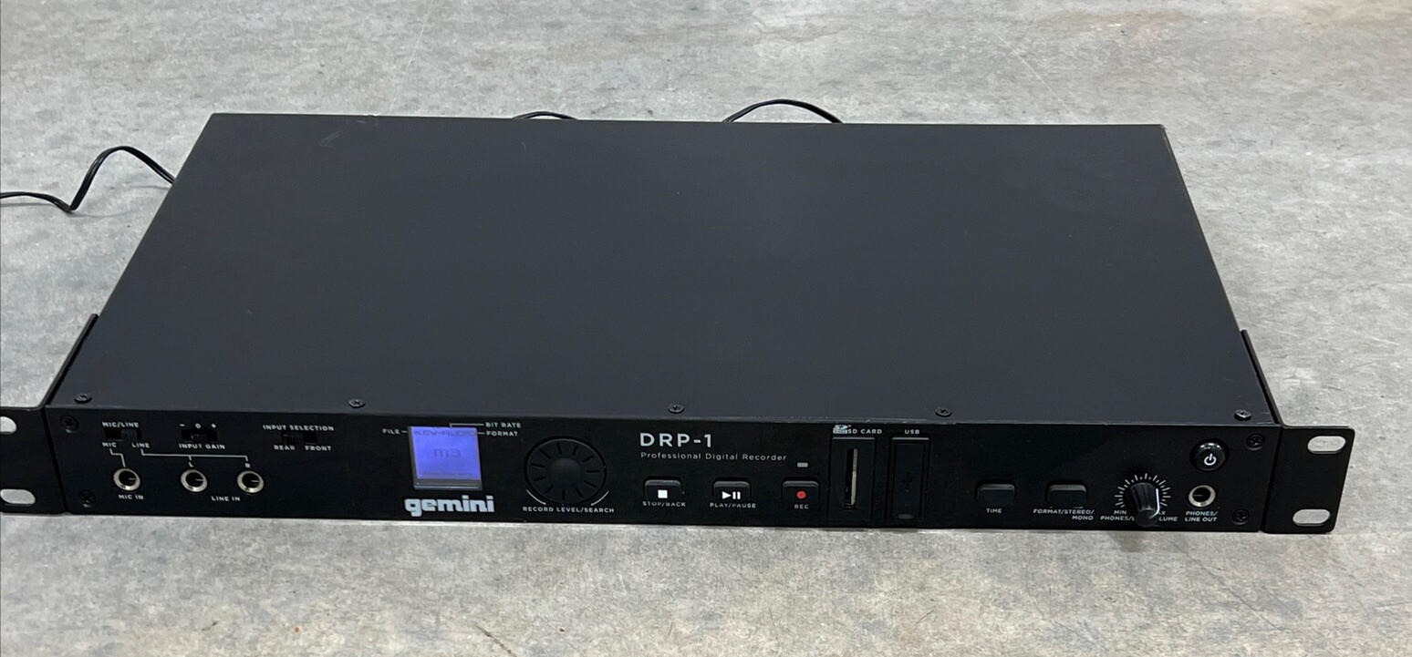 Gemini DRP-1 Digital Recorder Digital Rackmount | eBay