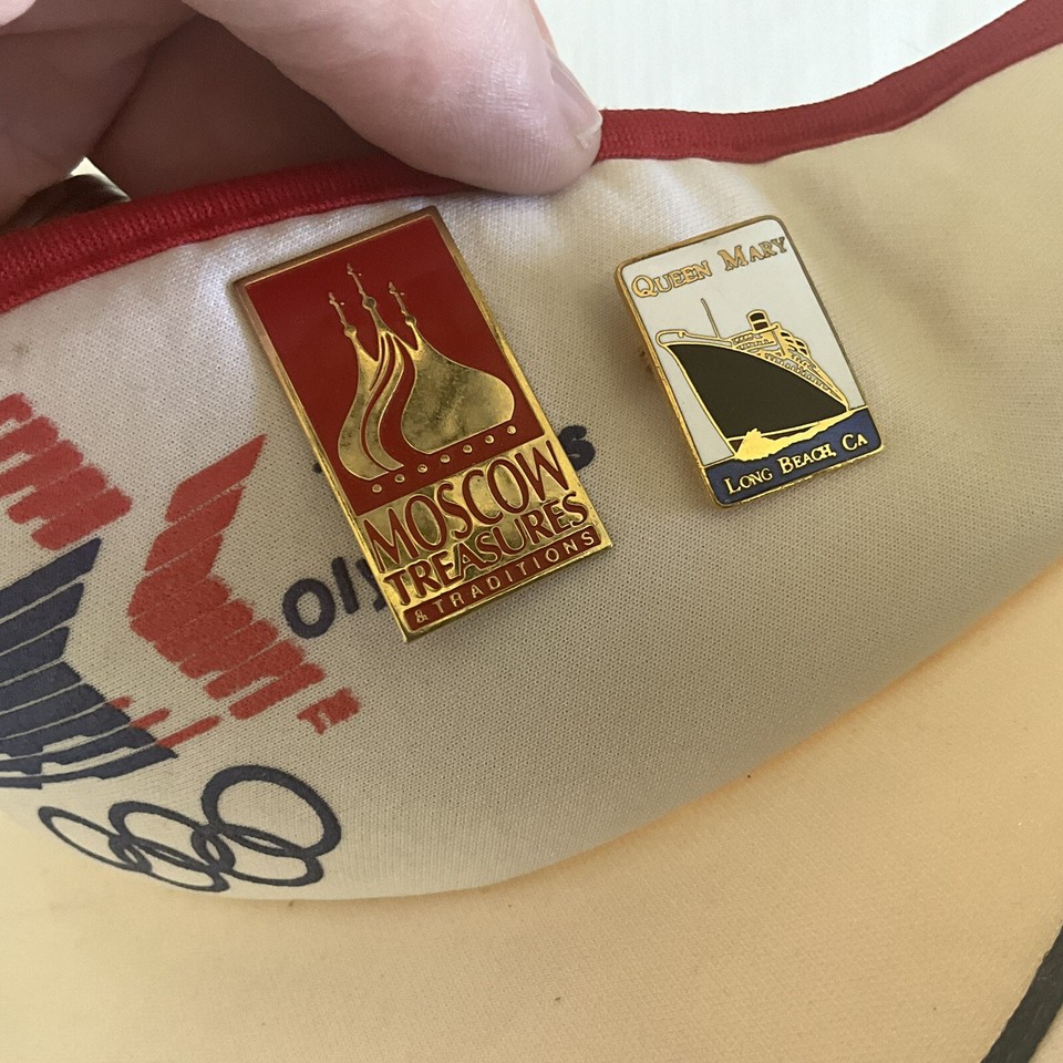 Vintage 1984 Los Angeles Olympics Visor With Pins | eBay