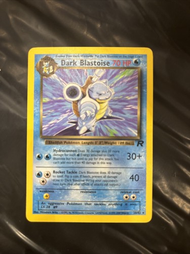 Dark Blastoise 20/82 Pokemon TCG Team Rocket Non Holo Rare NM-MINT ...