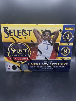 SEALED 2020-21 Panini NBA Select Basketball Mega Box Red White Green ...