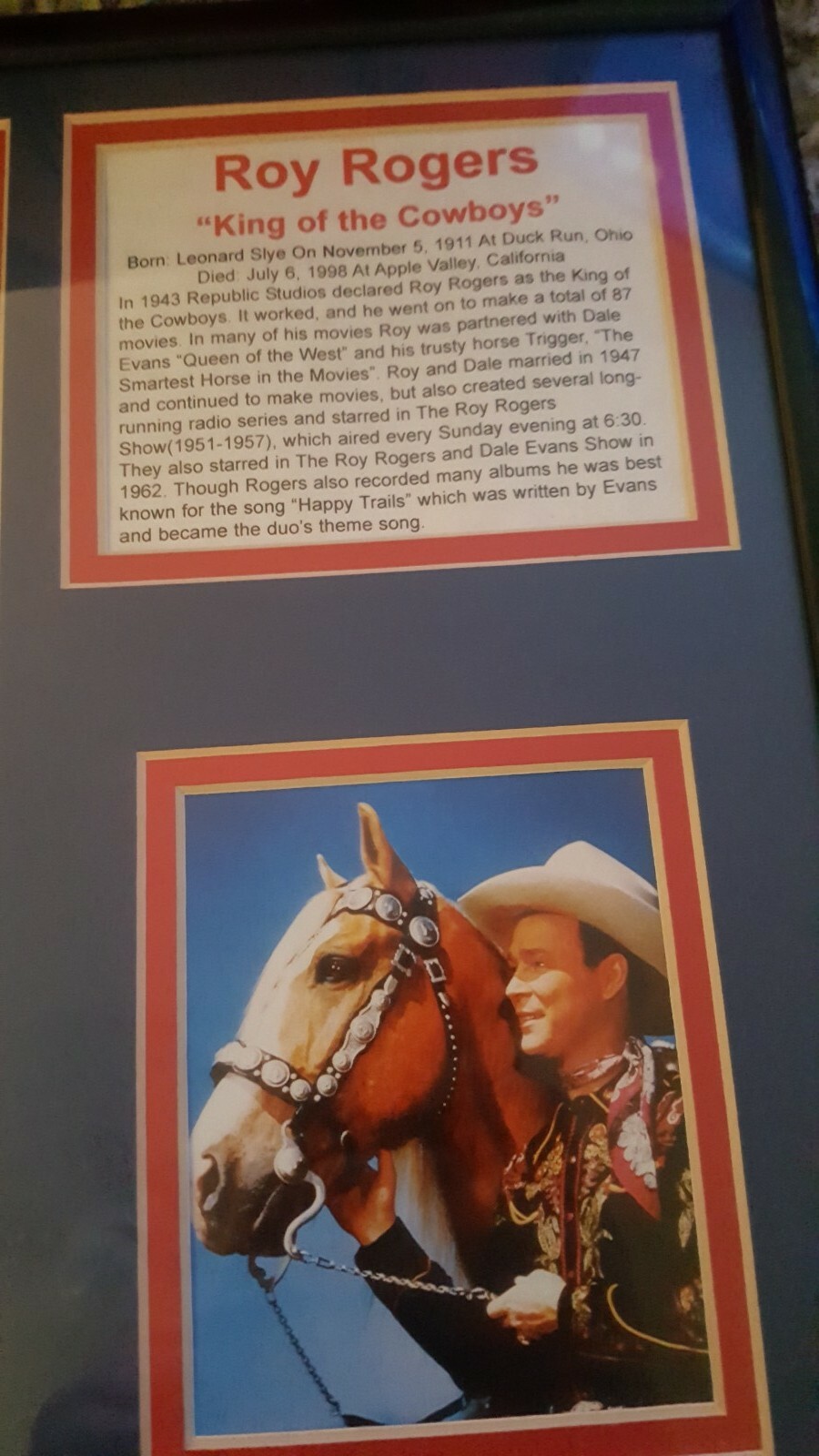 Vintage Roy Rogers collectible Fringed Pillow print photo lot 77 of ...