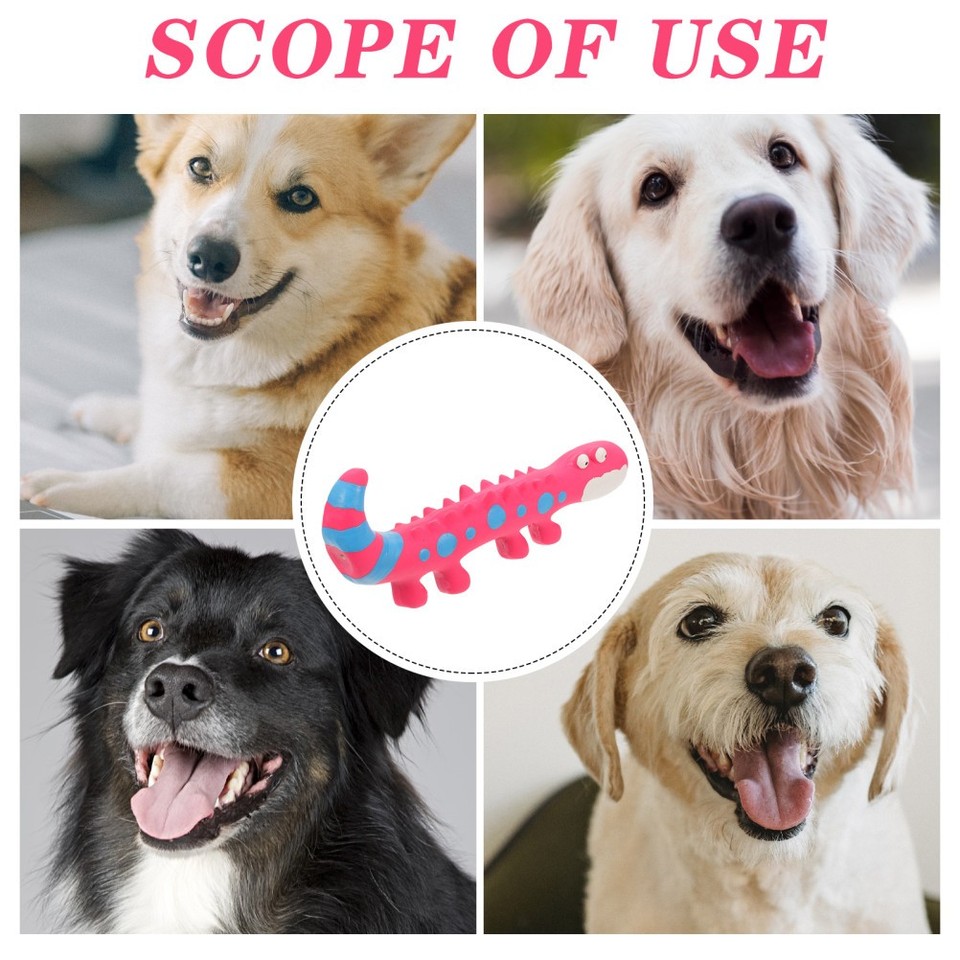 Lizard Shape Dog Chew Toy Squeaky Dog Toy Dog Chew Toy Puppy Chewer ...