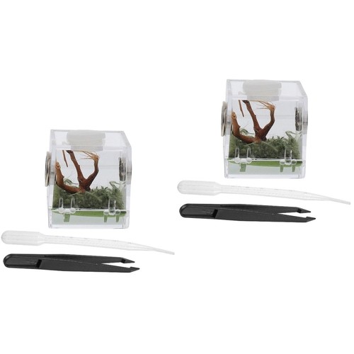 2 Sets Jumping Spider Breeding Plastic Snake Container Boxes | eBay