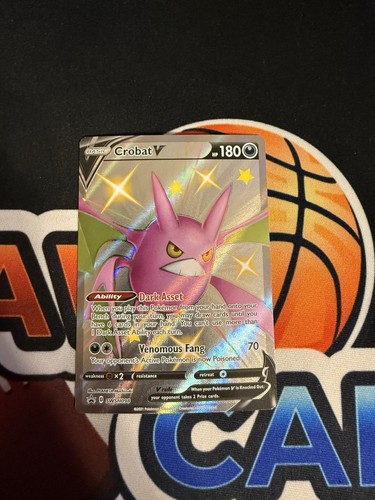 Crobat V SWSH098 Shiny Holo Full Art Pokemon Black Star Promo | eBay