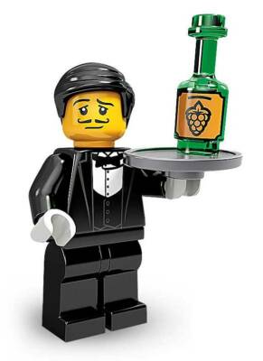 LEGO Waiter Butler Minifigure 71000 Series 9 New Sealed | eBay