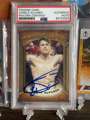 Canelo Alvarez signed 2014 Goodwin Rookie Card PSA DNA Slabbed Auto ...